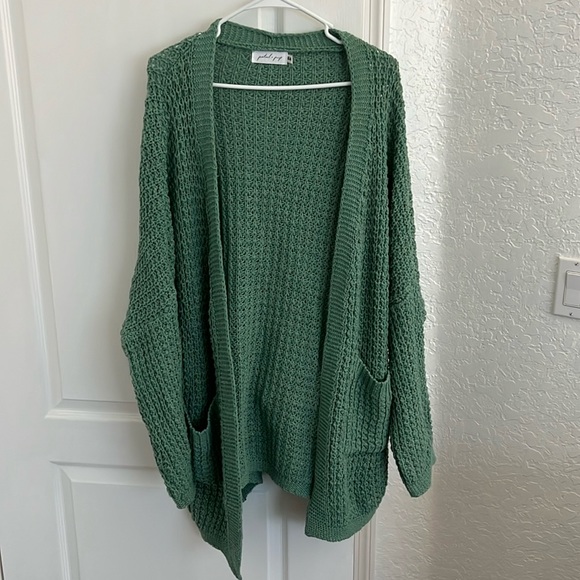 Petal & Pup | Sweaters | Petal Pup Sage Knit Cardigan | Poshmark